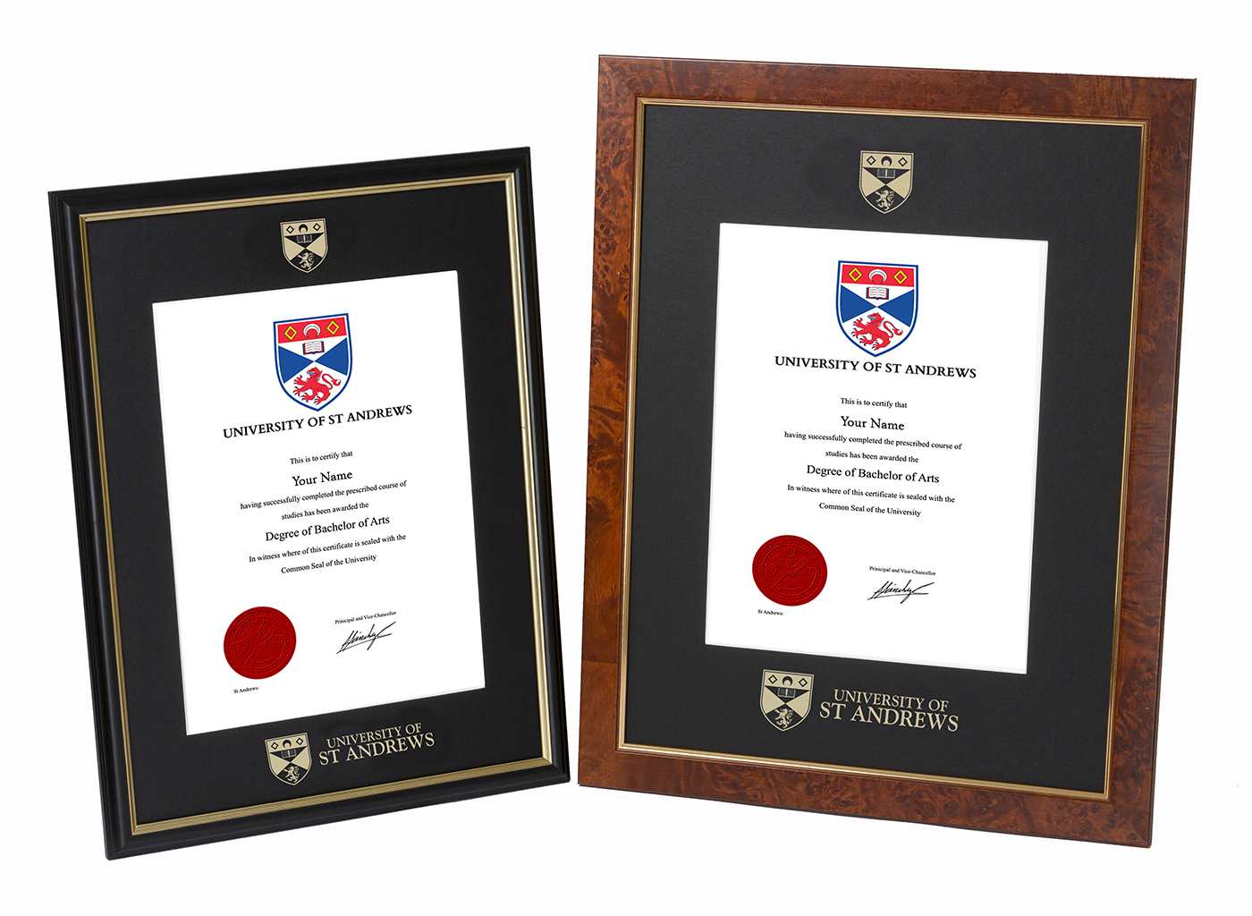 University of St Andrews Certificate Frame