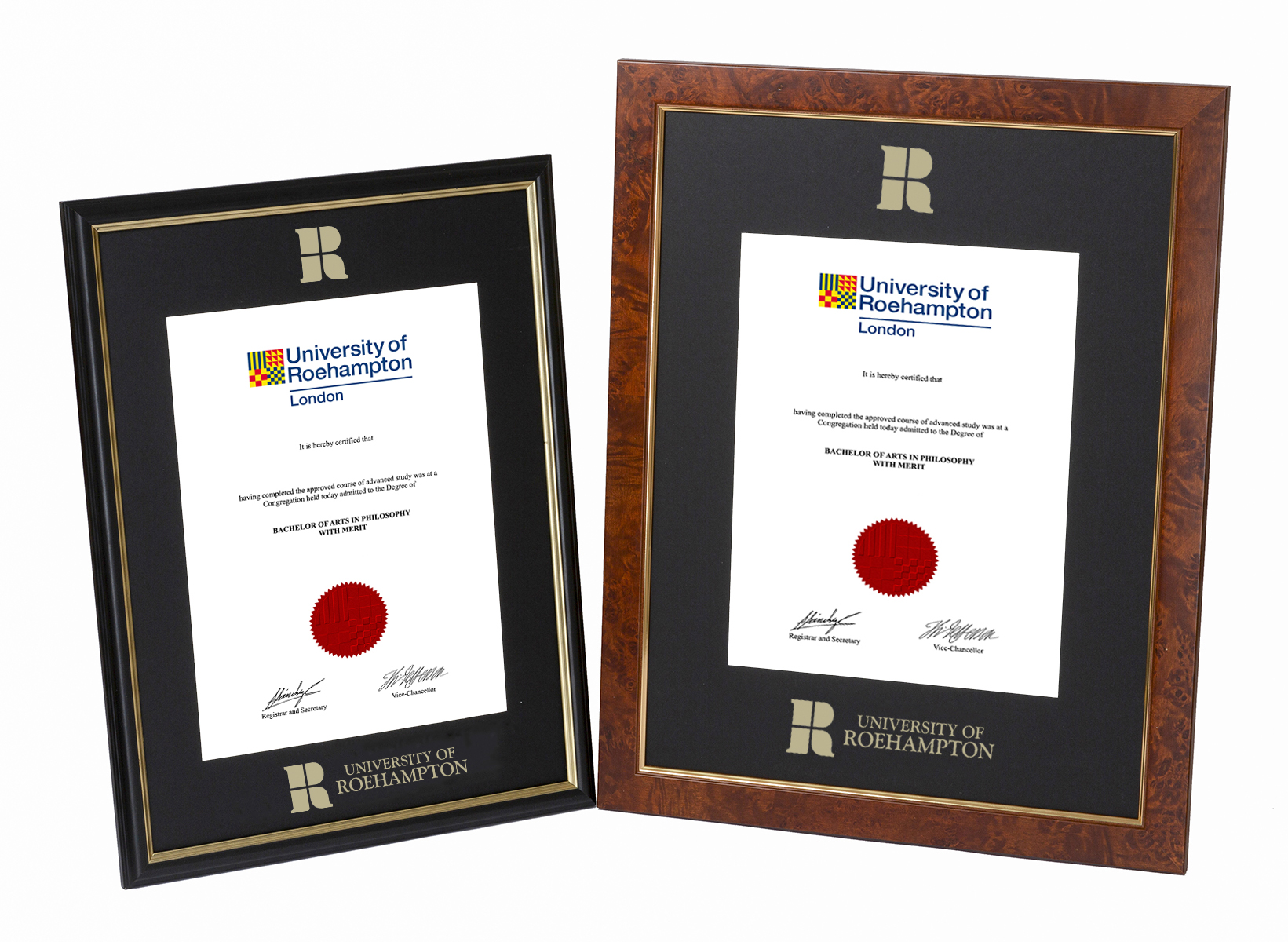University of Roehampton Certificate Frame